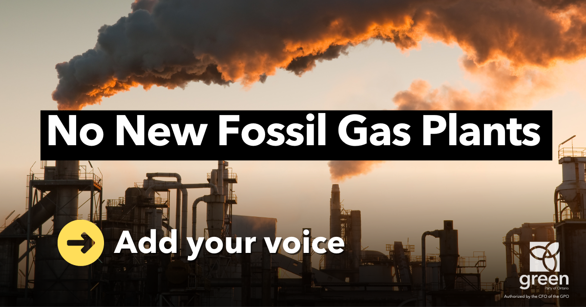 We don’t need new gas plants | Ontario Greens